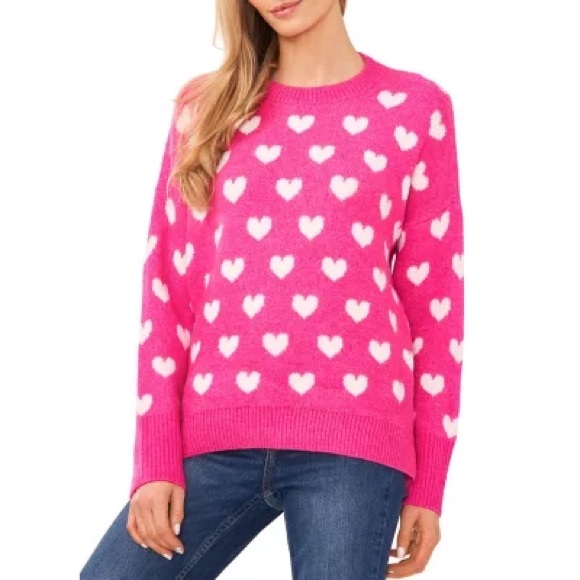 Vince Camuto | Sweaters | Vince Camuto Heart Sweater | Poshmark
